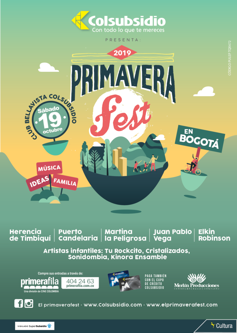 Este sábado llega a Bogotá El Primavera Fest - Colectivo Sonoro